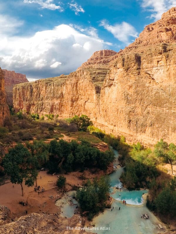 How to Hike Beaver Falls in Havasupai Arizona - The Adventures Atlas